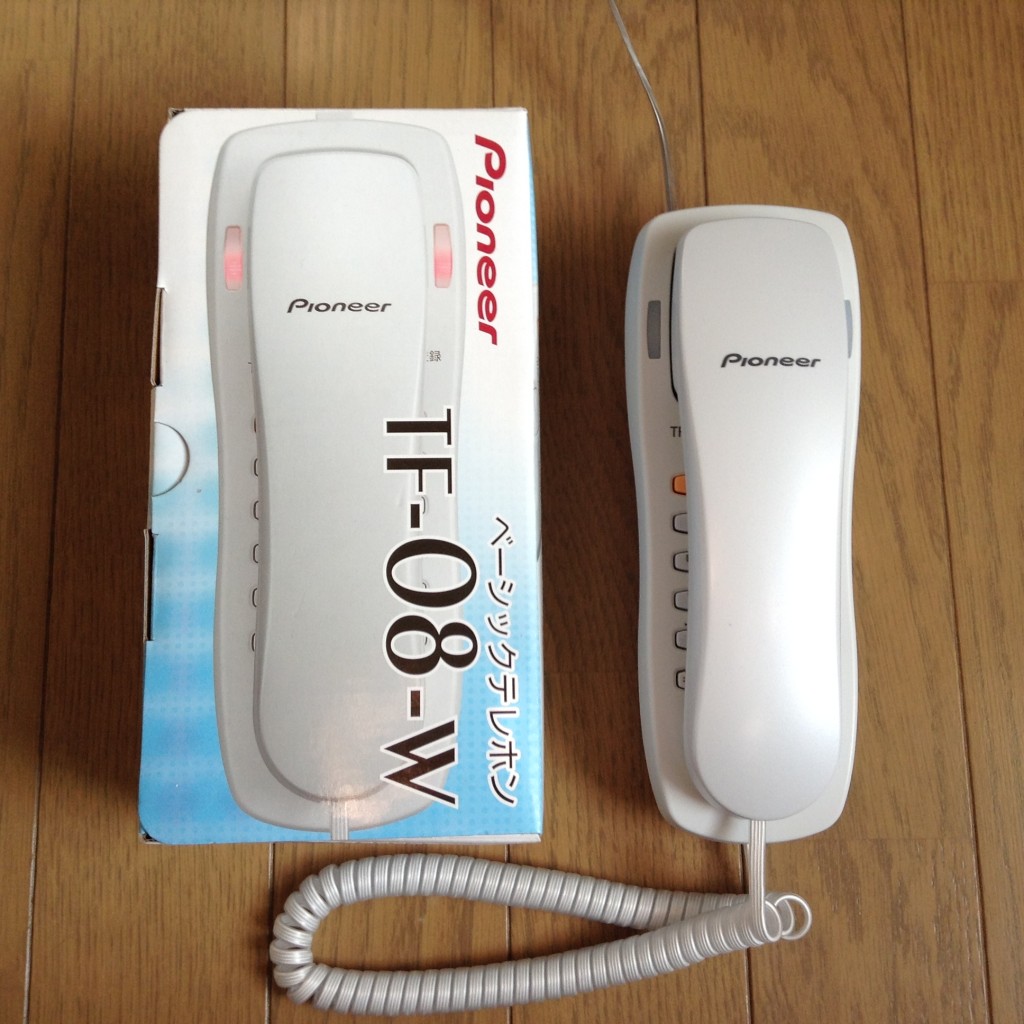 シンプルな電話機 Pioneer ベーシックテレホン パールホワイト TF-08-W | PC ウェブログ