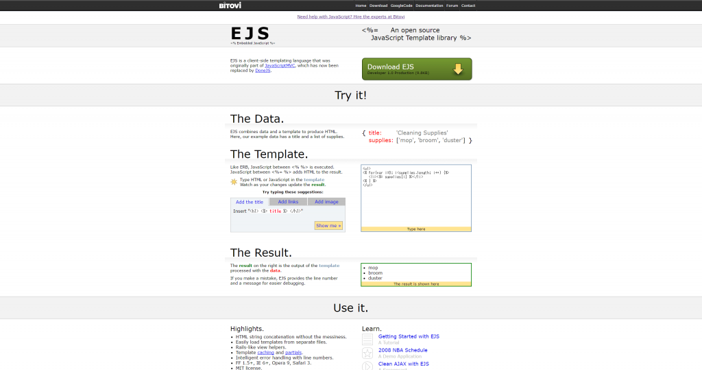 GulpでテンプレートエンジンのEJSを使ってみた | PC ウェブログ